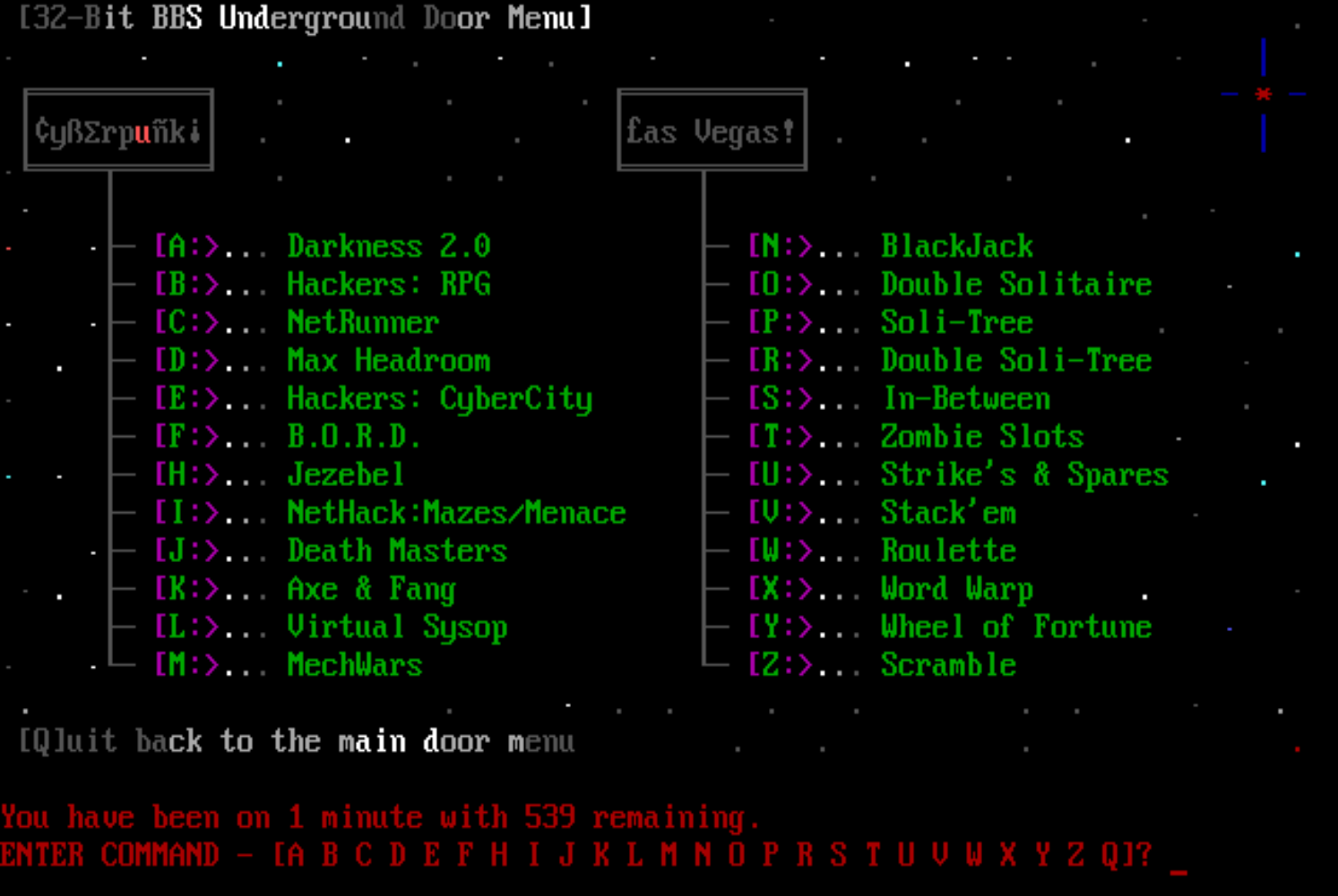 32-Bit BBS – Telnet BBS Guide