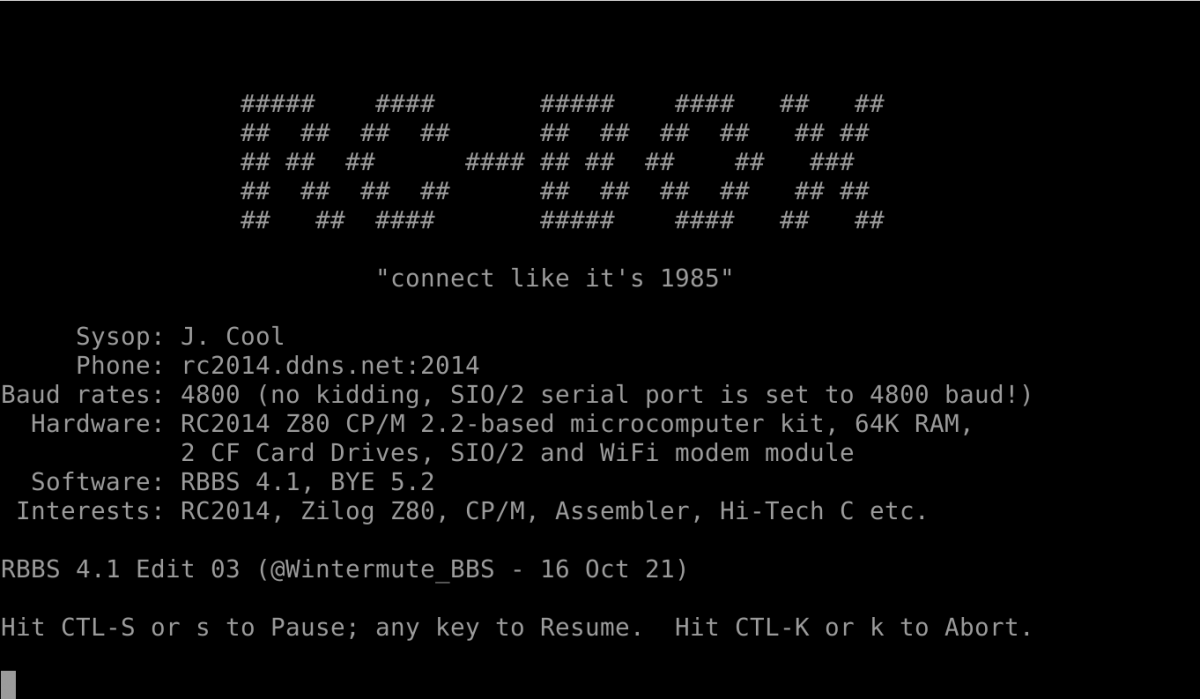 BBSes – Telnet BBS Guide