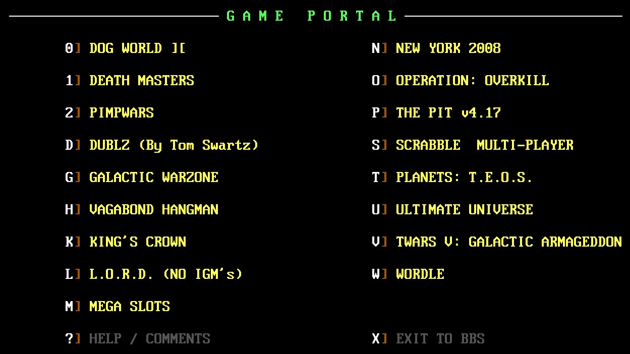 BBSes – Telnet BBS Guide