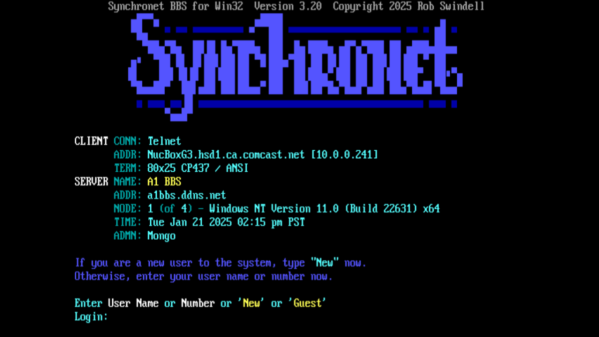 BBSes – Telnet BBS Guide